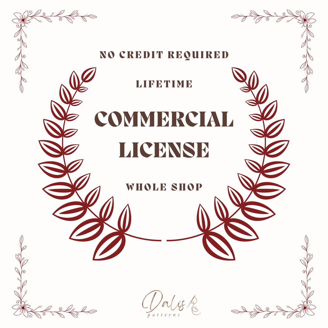 Lifetime Whole Shop Commercial License for All Embroidery Patterns in ...