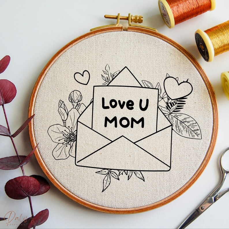 Mom Hand Embroidery Pattern, Mother's Day Embroidery Design, Mother ...