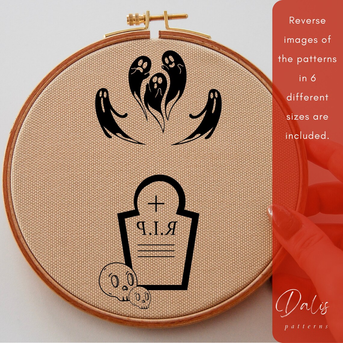Gothic Hand Embroidery Pattern Bundle for Halloween DIY Hoop Art ...