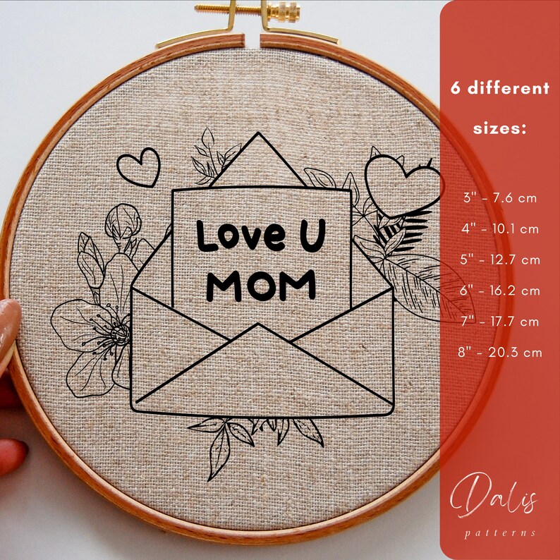 Mom Hand Embroidery Pattern, Mother's Day Embroidery Design, Mother ...