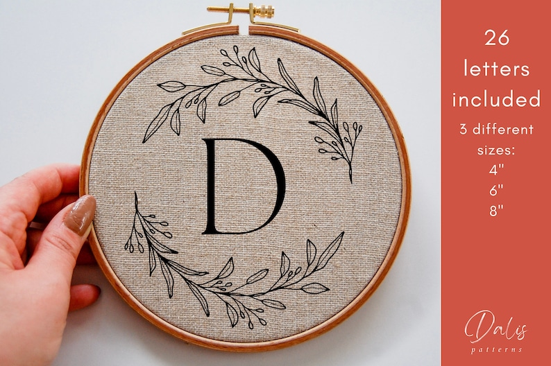 Alphabet Letters Hand Embroidery Pattern Bundle, Digital Download PDF ...