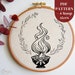 Witchy Hand Embroidery Pattern, Wiccan Embroidery Design, DIY ...
