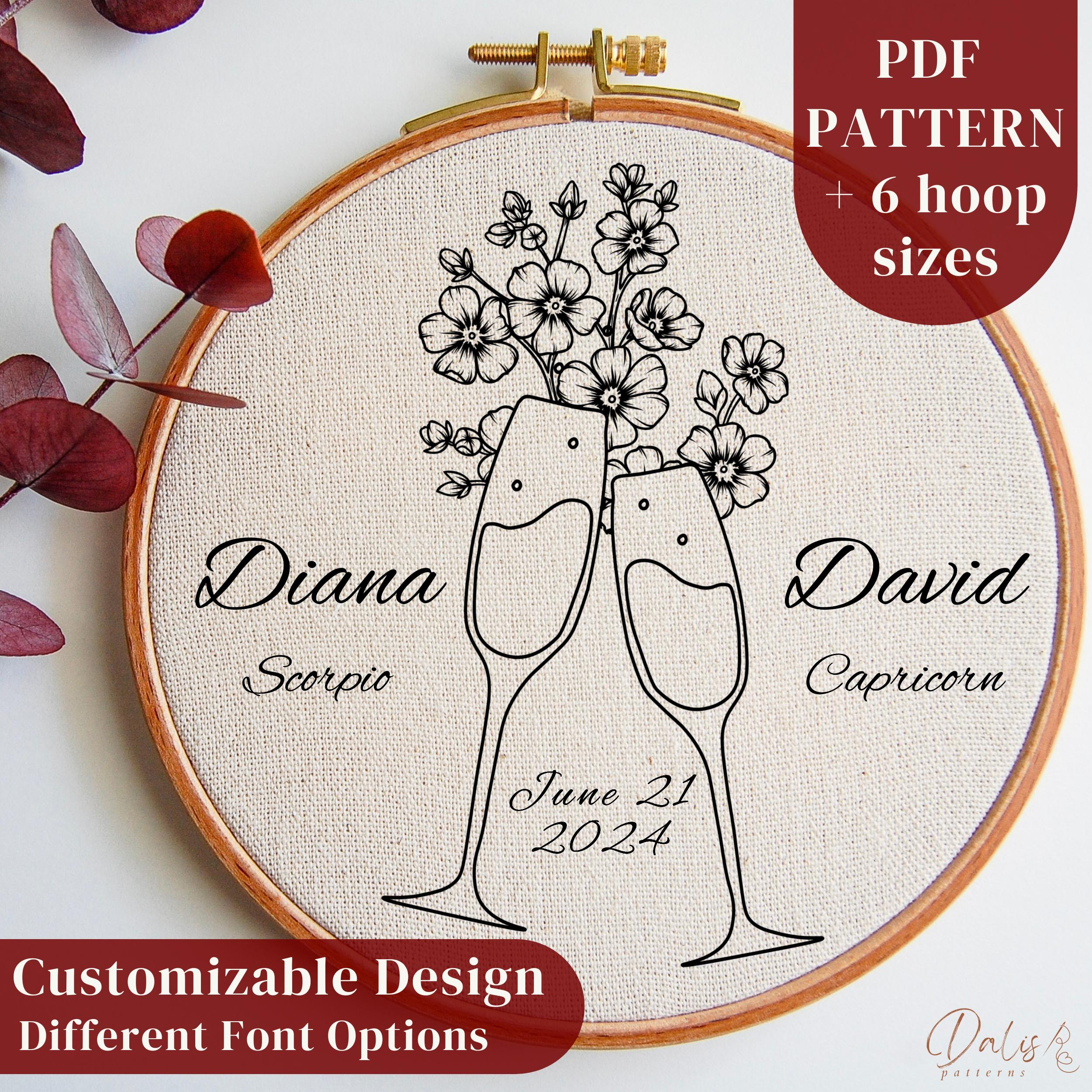 Fully Custom Hand Embroidery Design Template, Create Your Own Hand ...