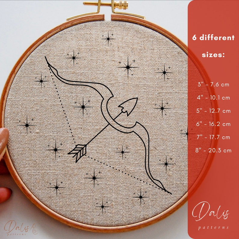 Zodiac Signs Embroidery Pattern Bundle, Astrology Star Signs DIY Hoop ...