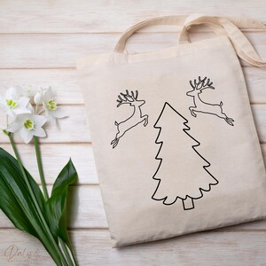 Christmas Punch Needle PDF Pattern, Christmas Tree and Reindeer Punch ...