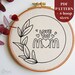 Best Mom Hand Embroidery Design, Mother's Day Embroidery PDF Pattern ...