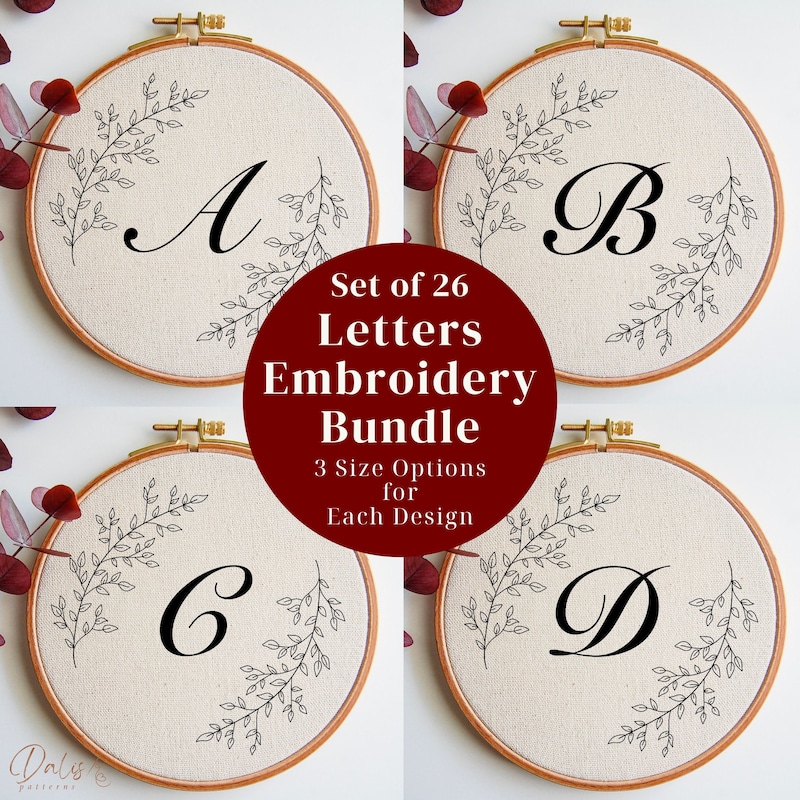 Hand Embroidery Letters - Etsy