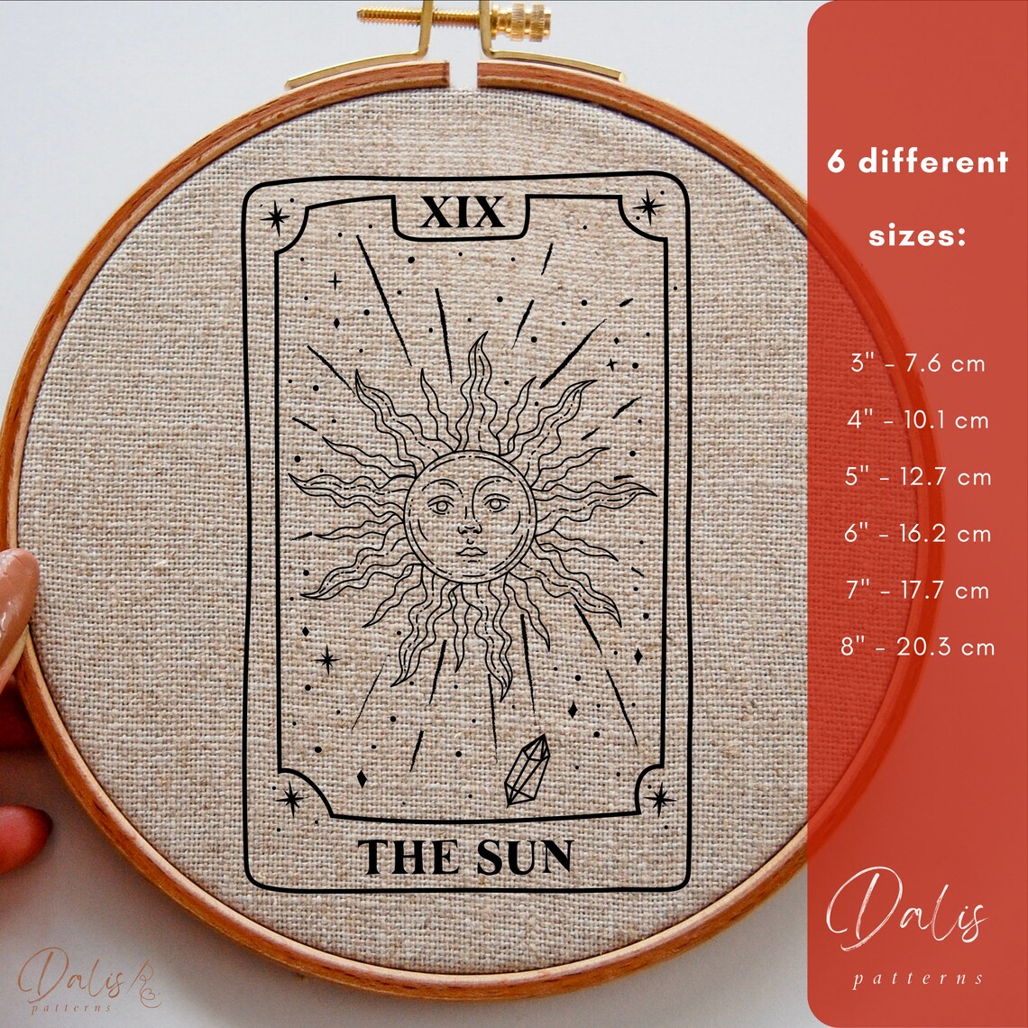 Tarot Cards Embroidery PDF Patterns Bundle: the Sun, Moon, Star and ...