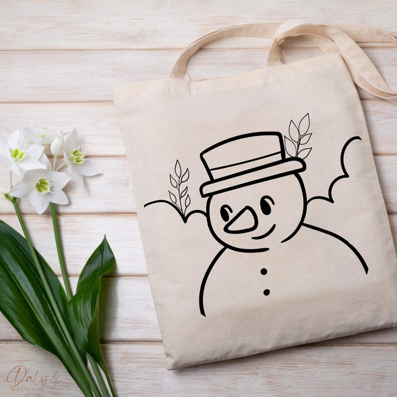 Snowman Printable Punch Needle Pattern, Christmas Punch Needle Template ...