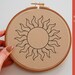 Sun Hand Embroidery Art PDF Pattern for Beginners, Solar DIY Hoop Art ...
