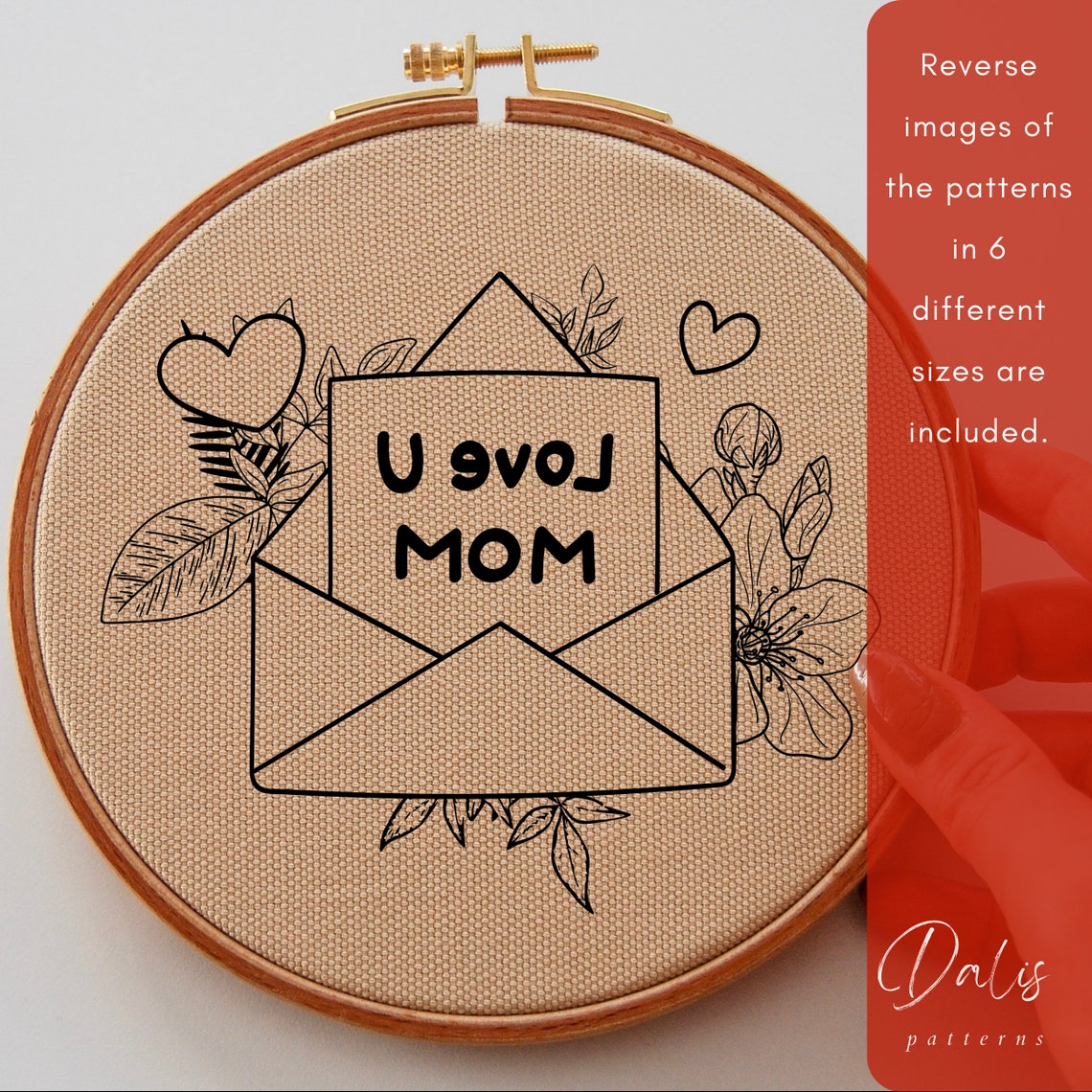 Mom Hand Embroidery Pattern, Mother's Day Embroidery Design, Mother ...