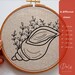 Beach Hand Embroidery PDF Pattern File, Leaves Sea Shell DIY Hoop Art ...