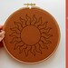 Sun Hand Embroidery Art PDF Pattern for Beginners, Solar DIY Hoop Art ...