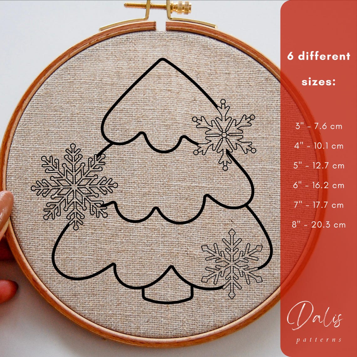 Christmas Tree Punch Needle Pattern, Digital Download Punch Needle ...