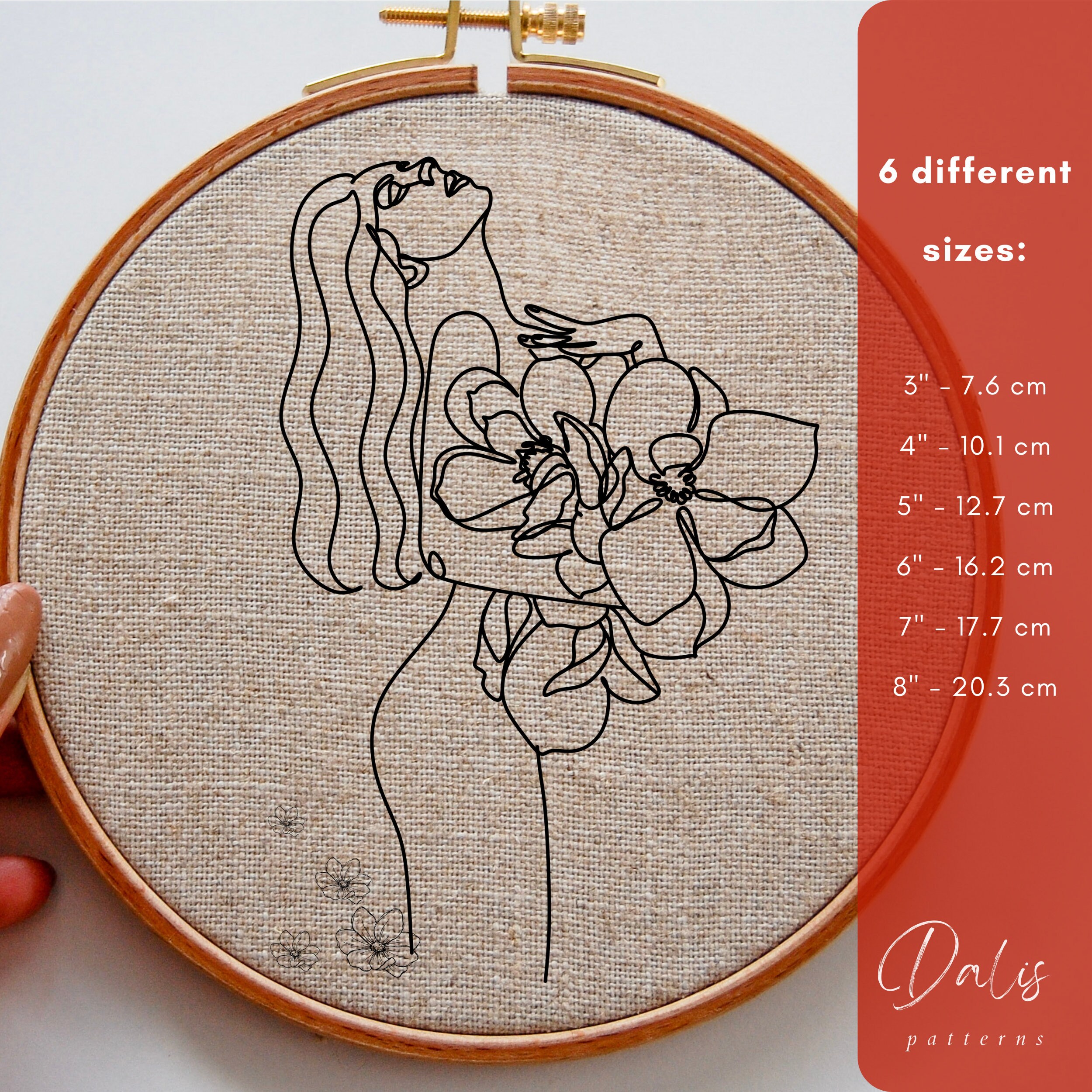 Women With Flowers Hand Embroidery PDF Pattern, Feminist Hand ...