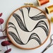 Modern Hand Embroidery PDF Pattern: Abstract Wavy Lines Design, Minimal ...