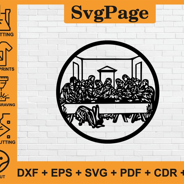 Last Supper Cnc Svg - Etsy