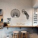Peacock Dxf Animal Svg Laser Cut Png Files Wall Art Sticker Glowforge ...