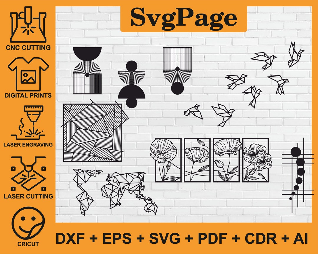 Special Product Laser Cut Svg Dxf Files Wall Sticker Engraving Decal ...
