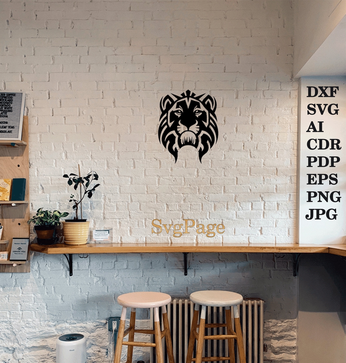 Lion King Laser Cut Svg Dxf Cdr Files Wall Art Sticker - Etsy