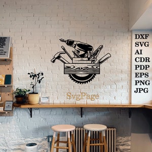 Repair Kit Laser Cut Svg Dxf Files Wall Sticker Engraving Decal ...
