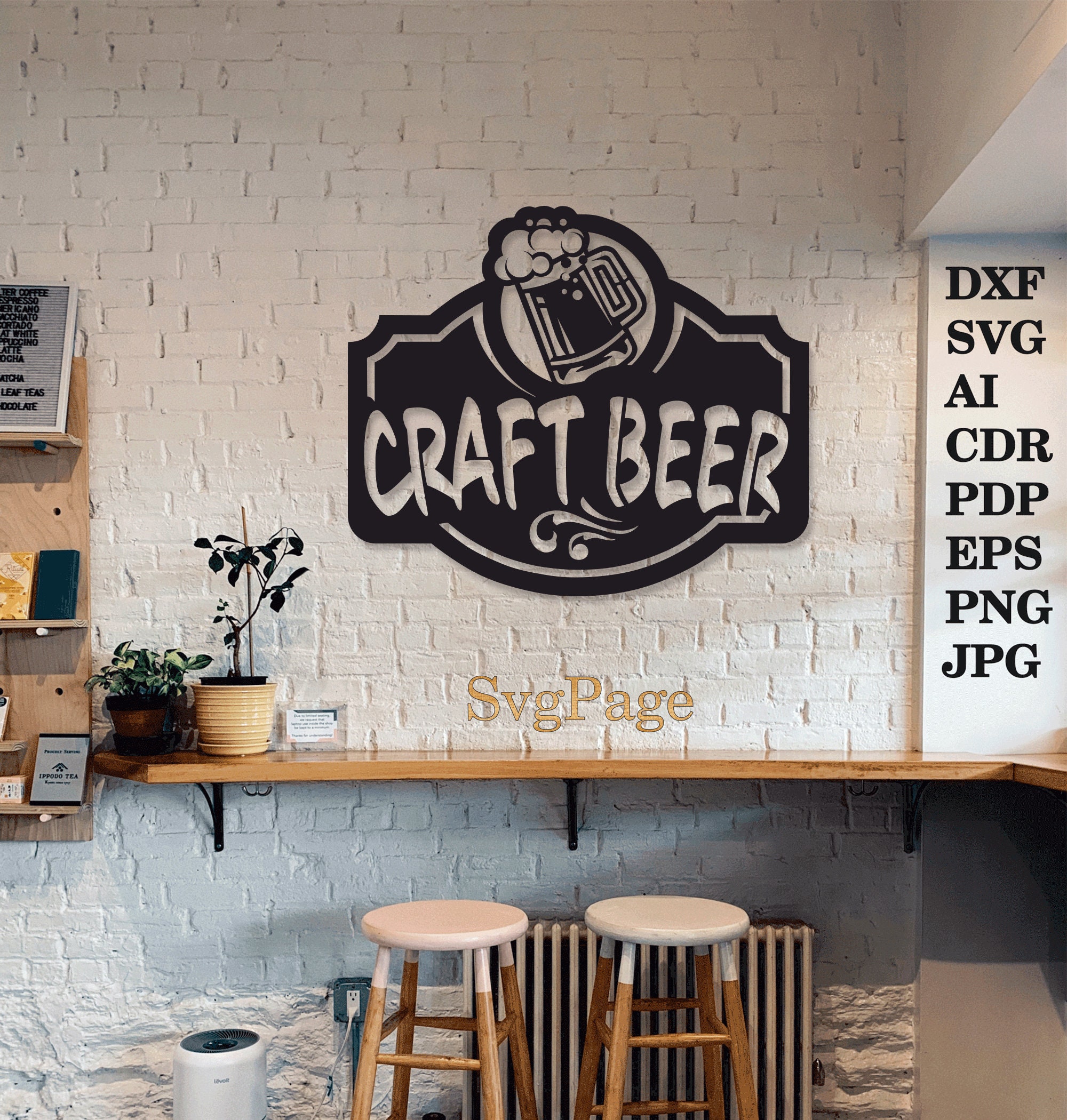 Beer Drinks Cheers Laser Cut Svg Dxf Png Files Wall Art Sticker ...
