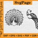 Peacock Dxf Animal Svg Laser Cut Png Files Wall Art Sticker Glowforge ...