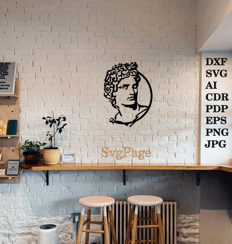 Apollon Mitología griega corte láser svg dxf archivos pared pegatina ...