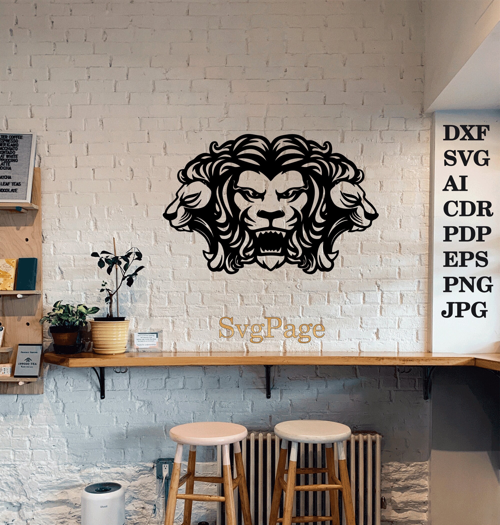 Lion King Laser Cut Svg Dxf Cdr Files Wall Art Sticker - Etsy