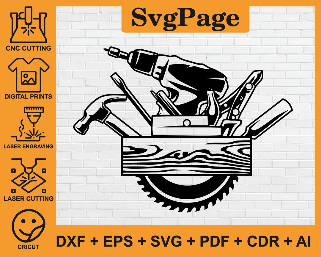 Repair Kit Laser Cut Svg Dxf Files Wall Sticker Engraving Decal ...
