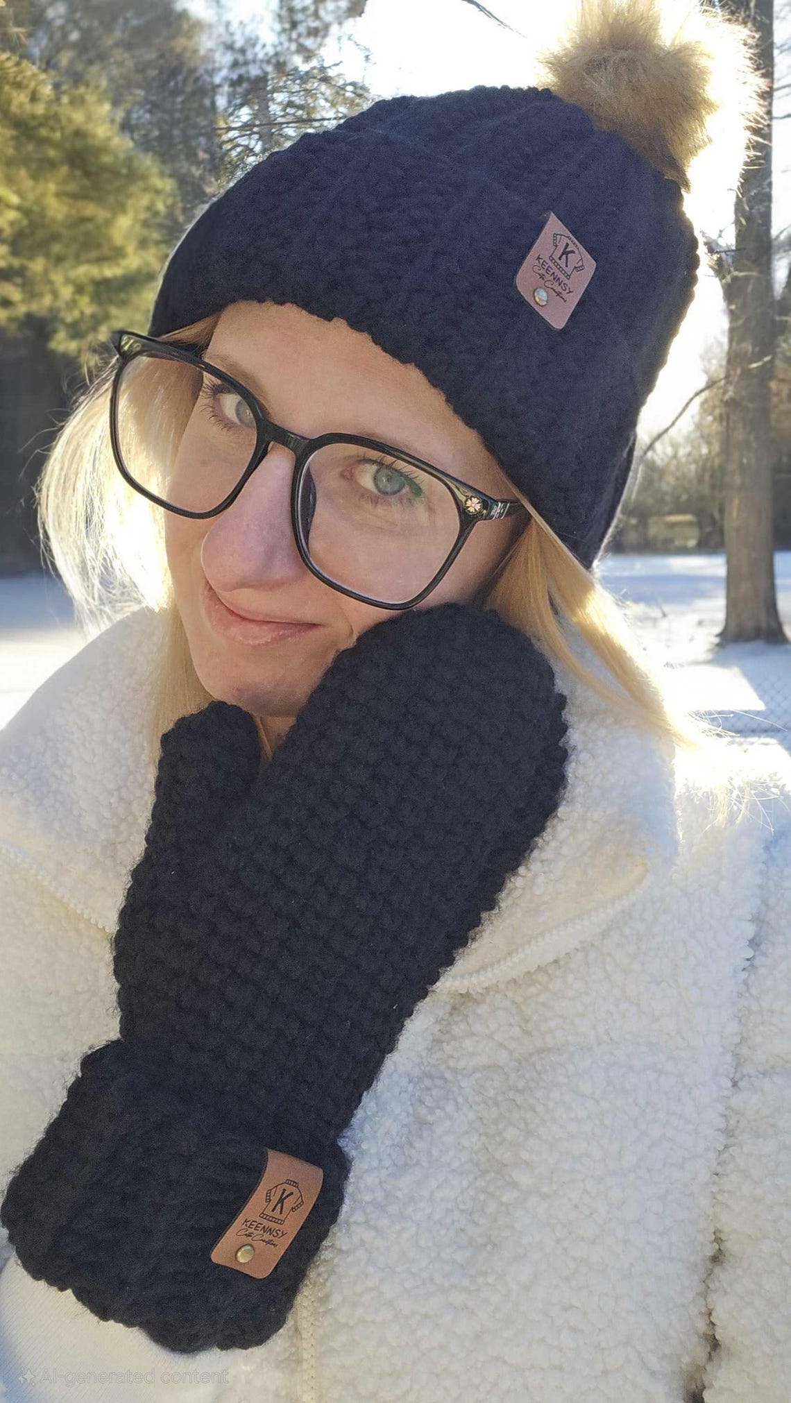 Chunky Toque & Mitts - Crochet Patterns - Etsy