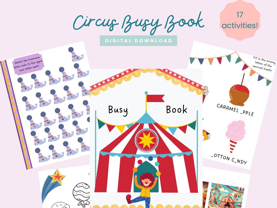 Preschool Busy Book, Printable Busy Book, Toddler Busy Book, Preschool ...