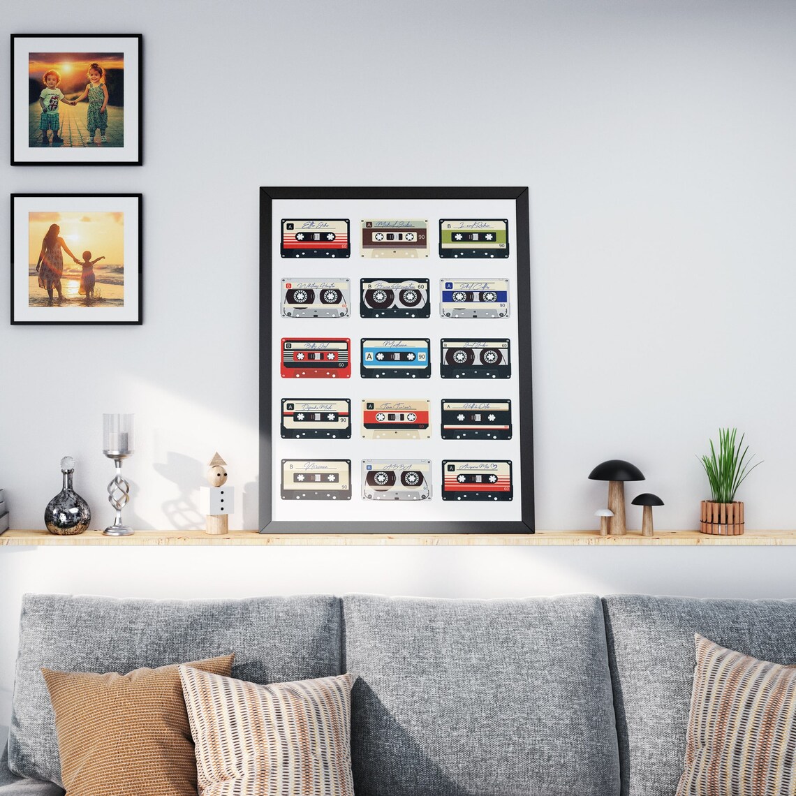 MIXTAPE POSTER, Classics, Cassette Tape, Old Days Music, Artful Poster ...