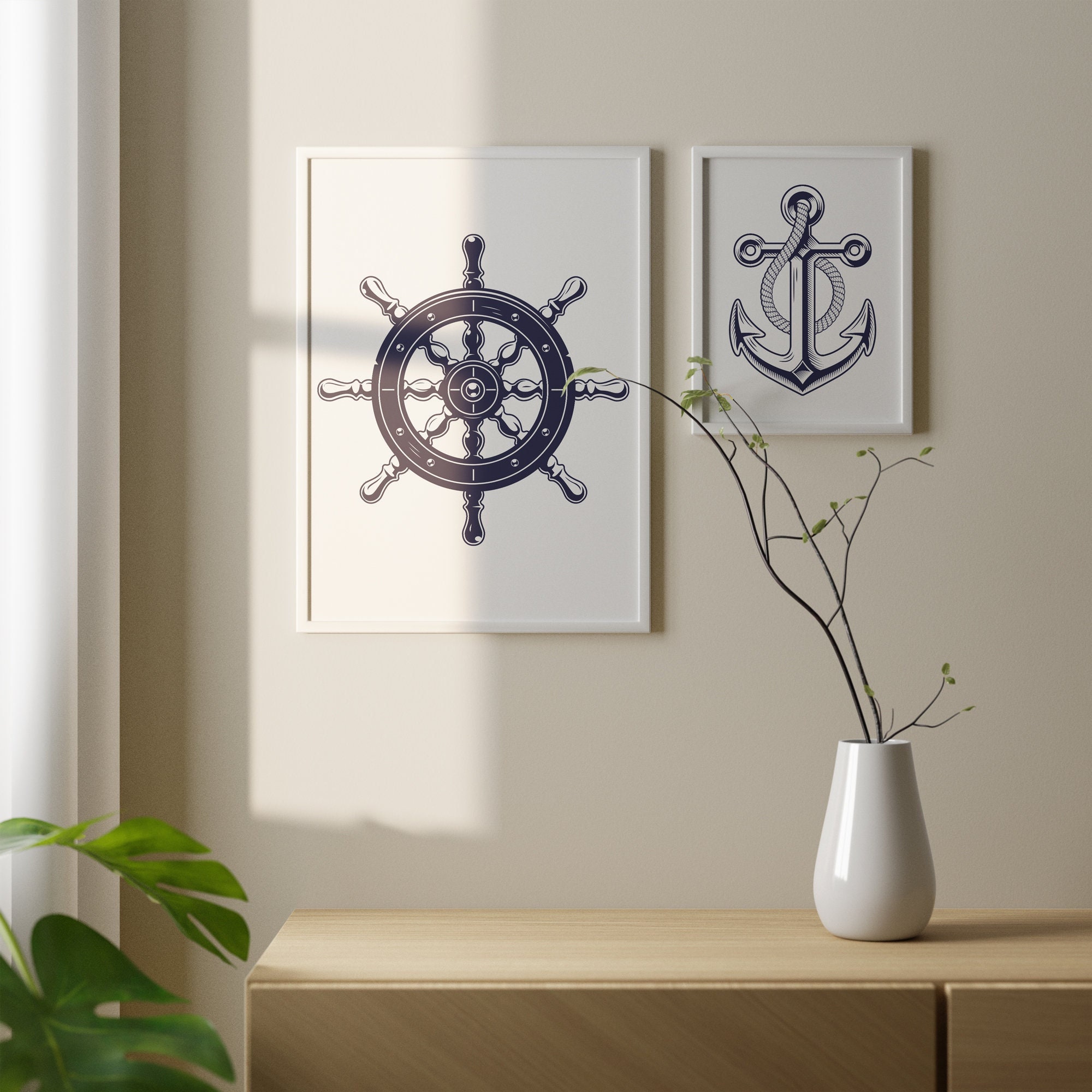 6 NAUTICAL Printable Posters Sea Art Digital Download - Etsy