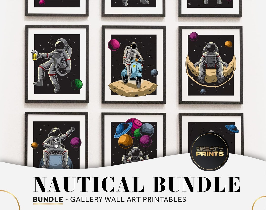 Bundle - ASTRONAUTS, Playing, Fun Space Wonder, 9 Thematic Printable ...