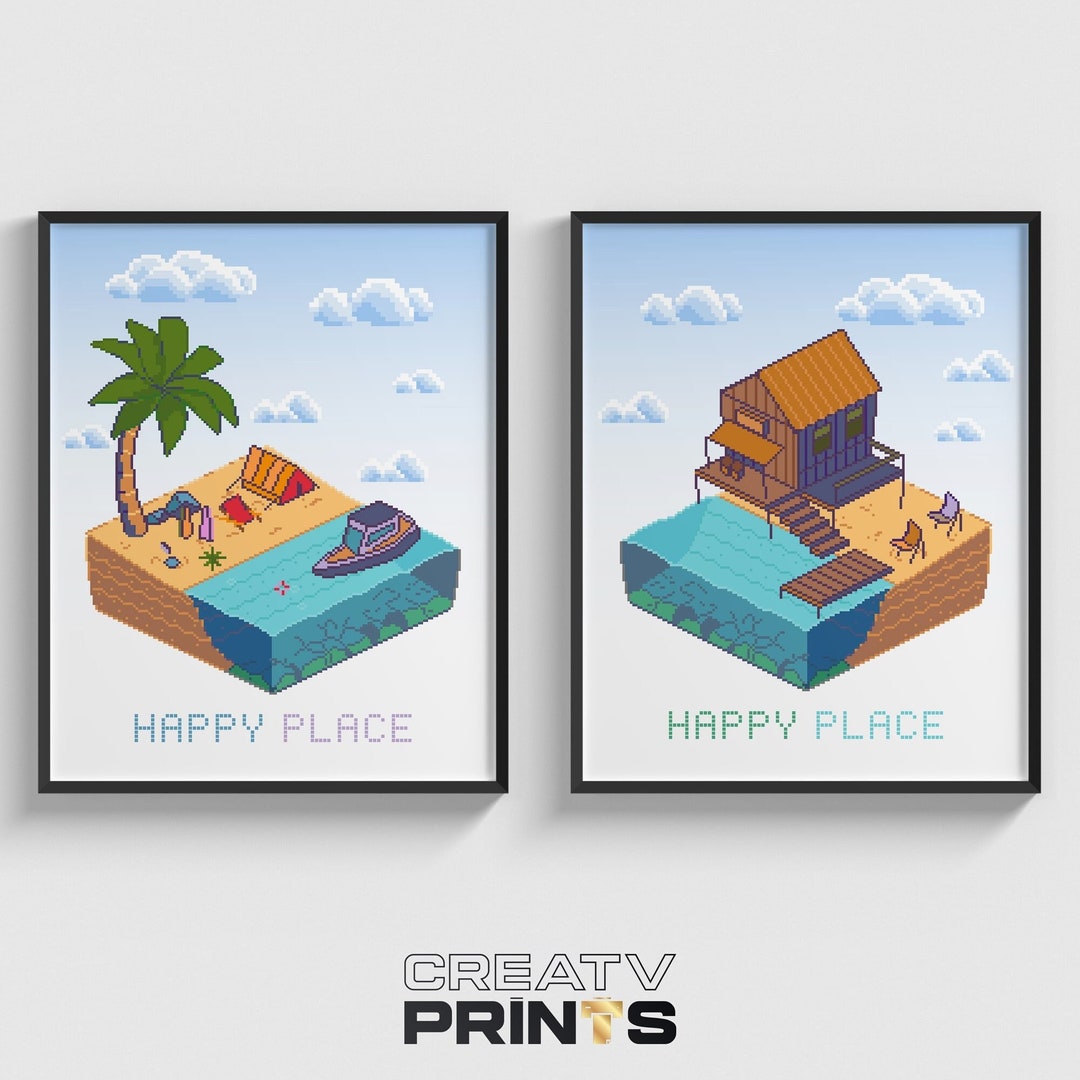 PIXEL Art, Game Posters, 2 Thematic Printable Posters, Printable ...