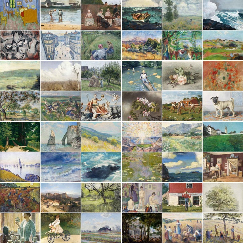 210 Timeless Printable Vintage Art Prints - Home Decor - Eclectic ...
