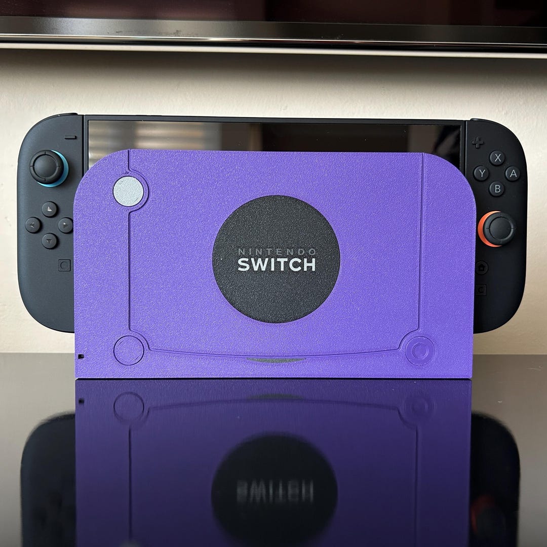 Gamecube Inspired Dock Cover / Faceplate for Nintendo Switch 2 | Retro ...