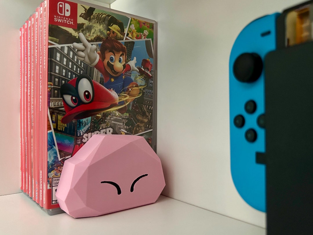 Kirby Stone Inspired Weighted Bookend; Great for Holding up Nintendo ...