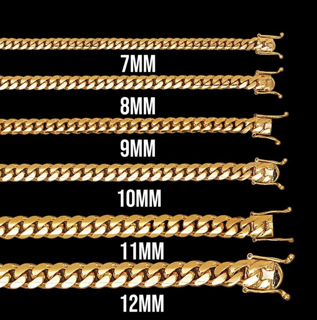 14kt 7mm Miami Cuban Link Solid Chain - Etsy