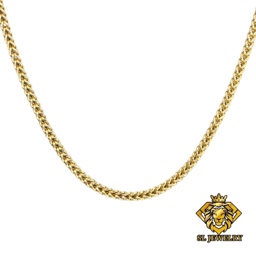 10kt 2.6mm Franco Chain 24" - Etsy