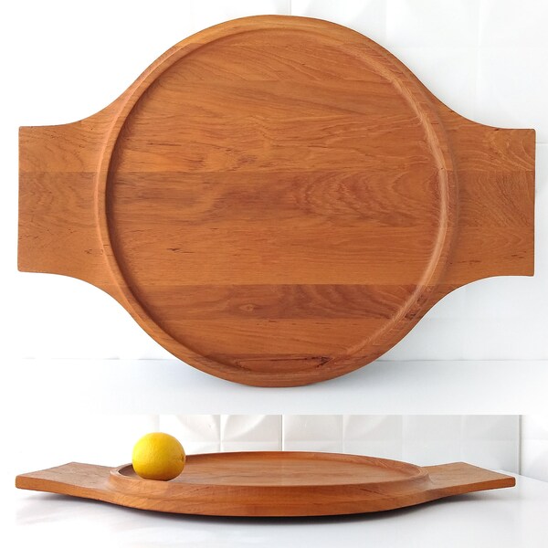 Large Teak Tray - Etsy