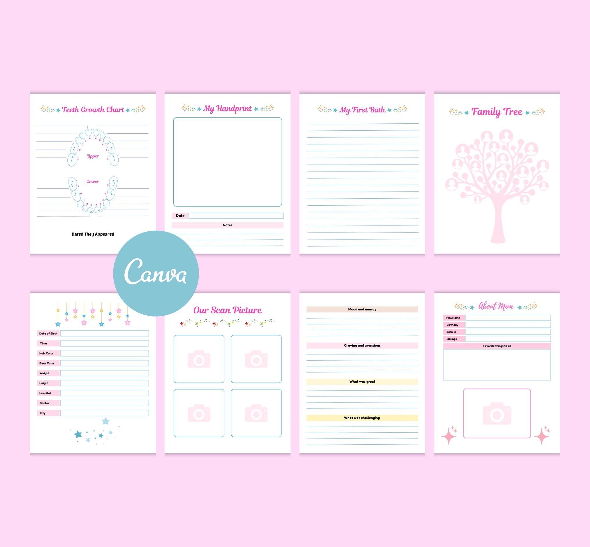 2025 Baby Memory Book | Editable & Printable Keepsake - Etsy