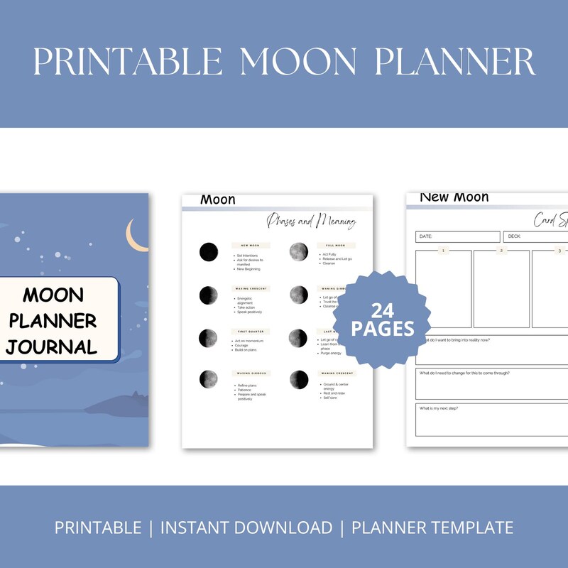 Moon Planner - Etsy