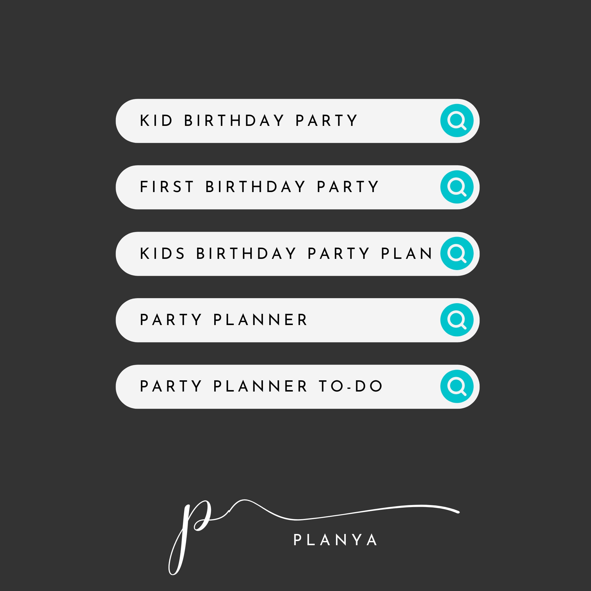 Birthday Party Planner & Timeline To-do | Editable Canva Template ...