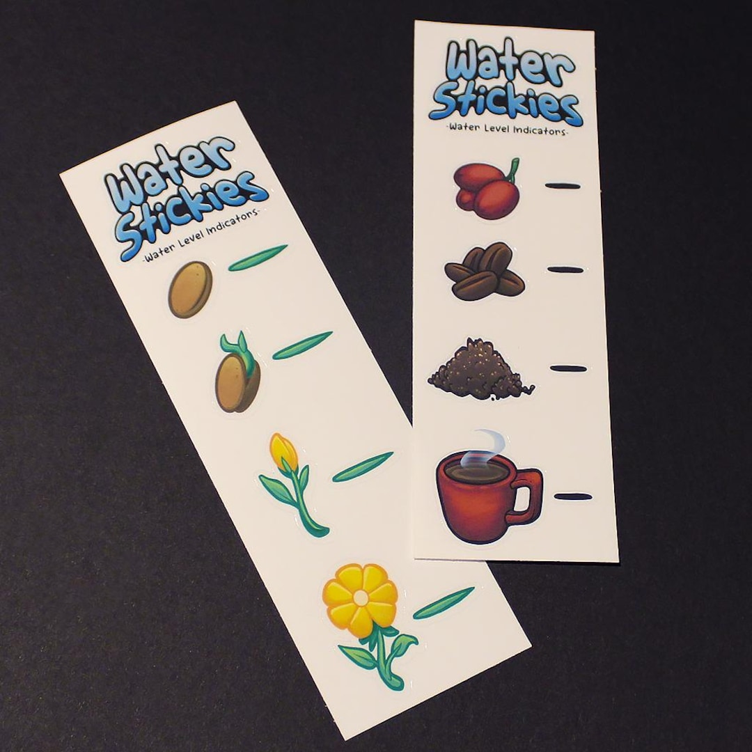 Water Stickies - Water Level Stickers - Etsy