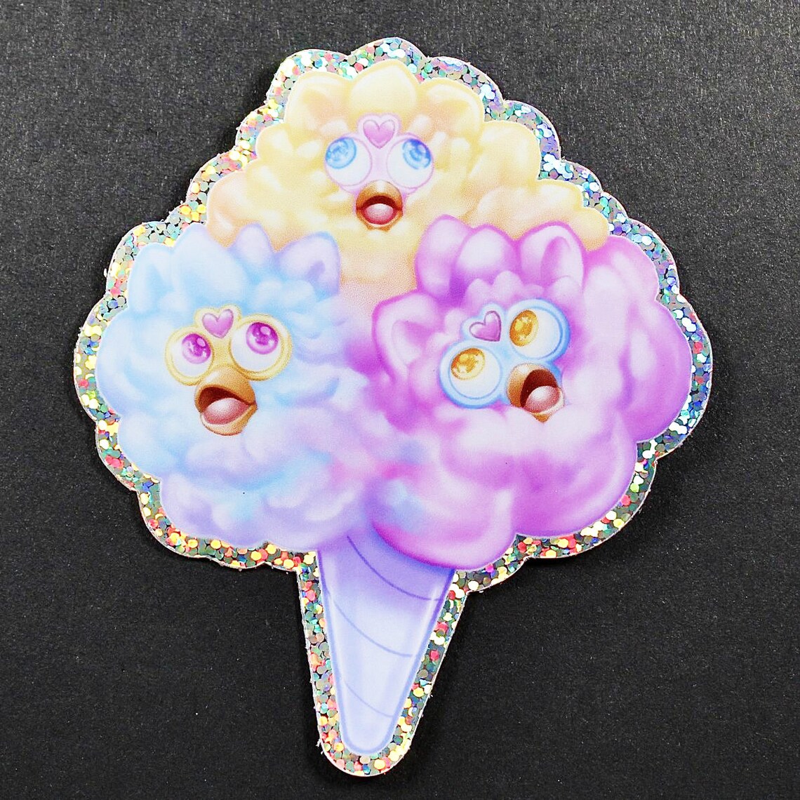 Cotton Candy Friends - Furby Glitter Sticker - Etsy