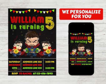 Doctor Strange Invitation - Etsy