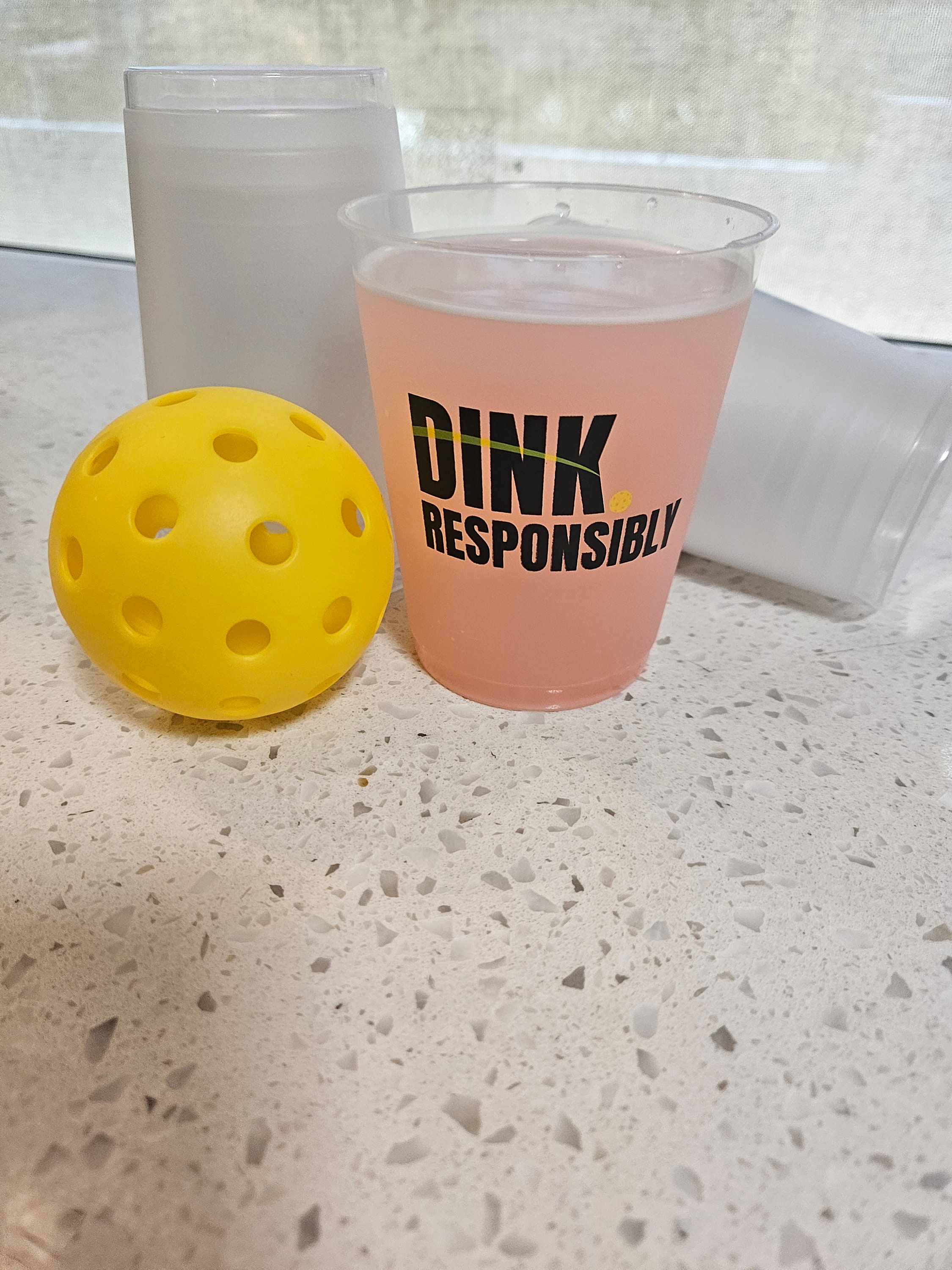 Pickleball Dinking Plastic Cups (set of 10) | Pickleball Party Cups ...