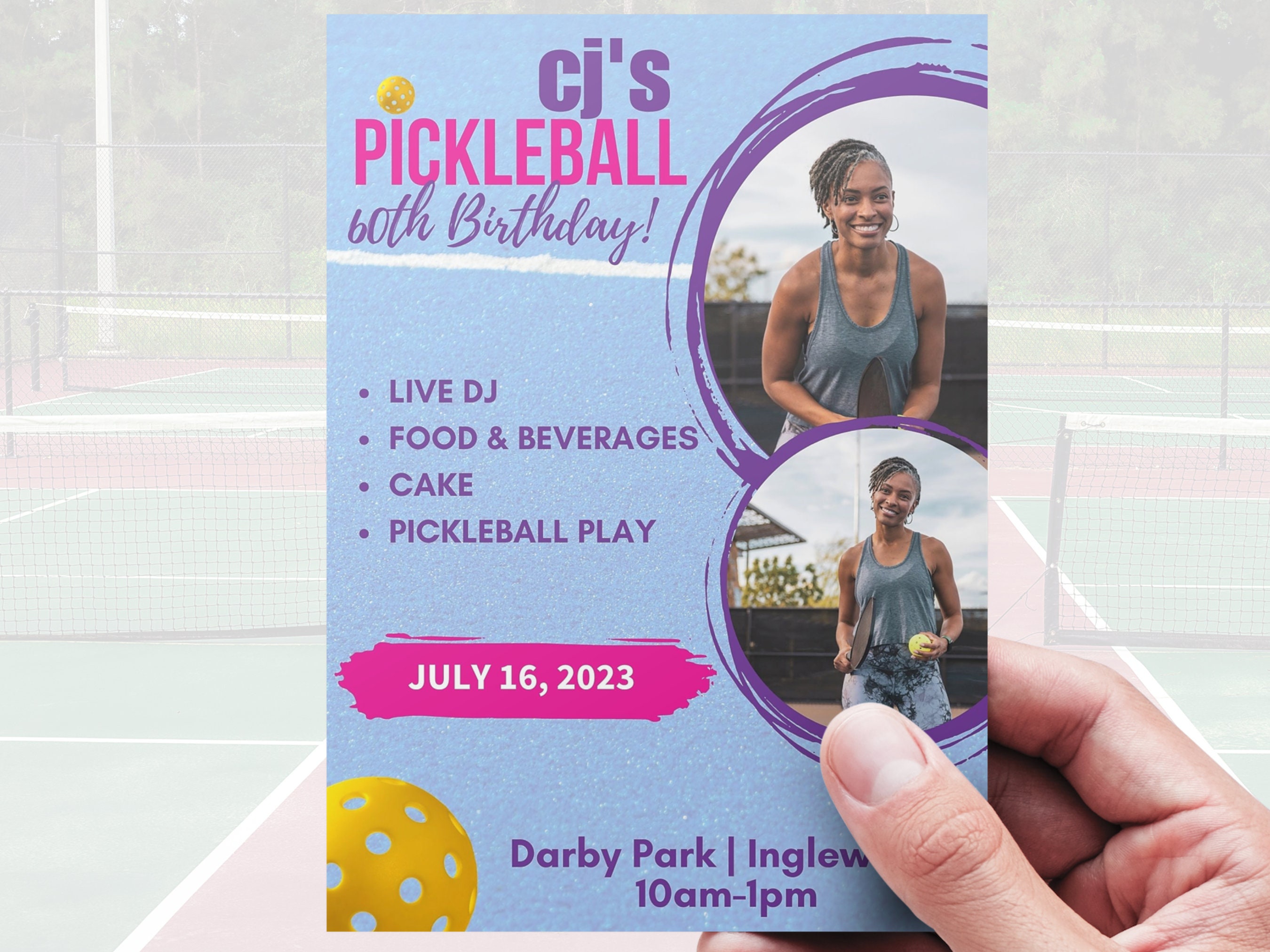 Pickleball Party Invitation + Pickleball Birthday + Pickleball Baby ...